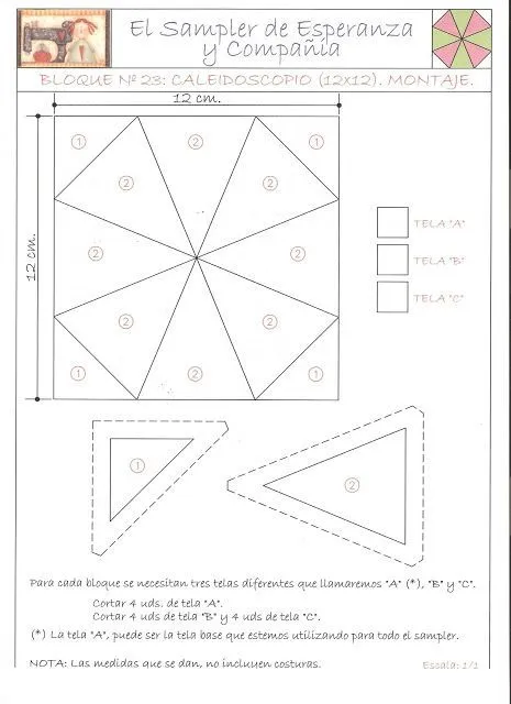 Sampler patchwork patrones - Imagui