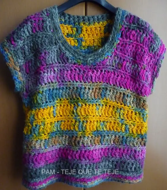 Como hacer un chaleco de lana - Imagui