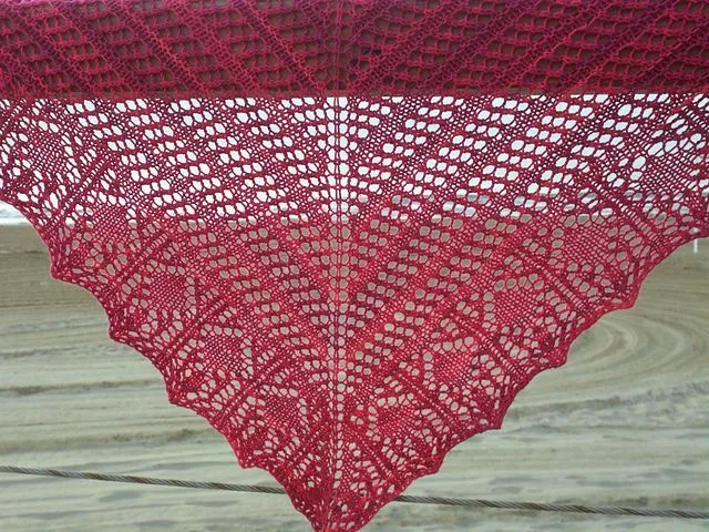 Tejidos a dos agujas chal - Imagui