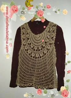 Chaleco al crochet calado - Imagui