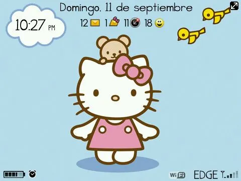 Temas para blackberry 9780 de Hello Kitty - Imagui