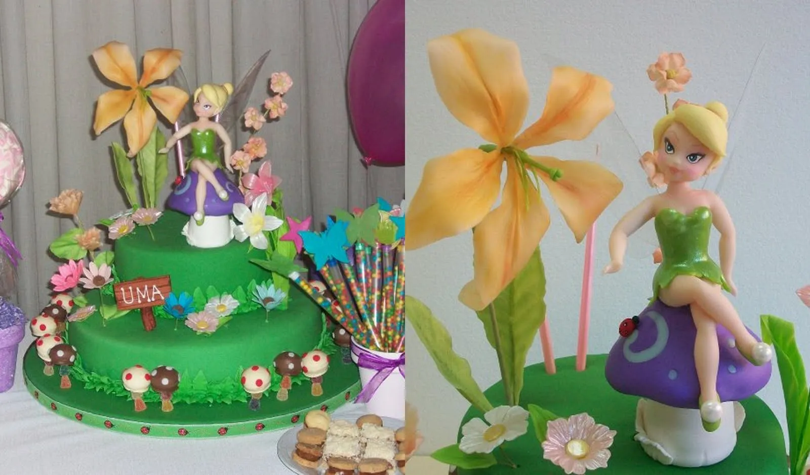 Cotillon de cumpleaños de tinkerbell - Imagui