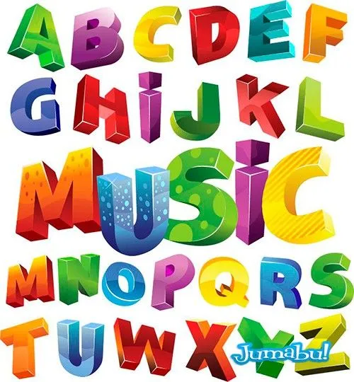 Letras vectorizadas - Imagui