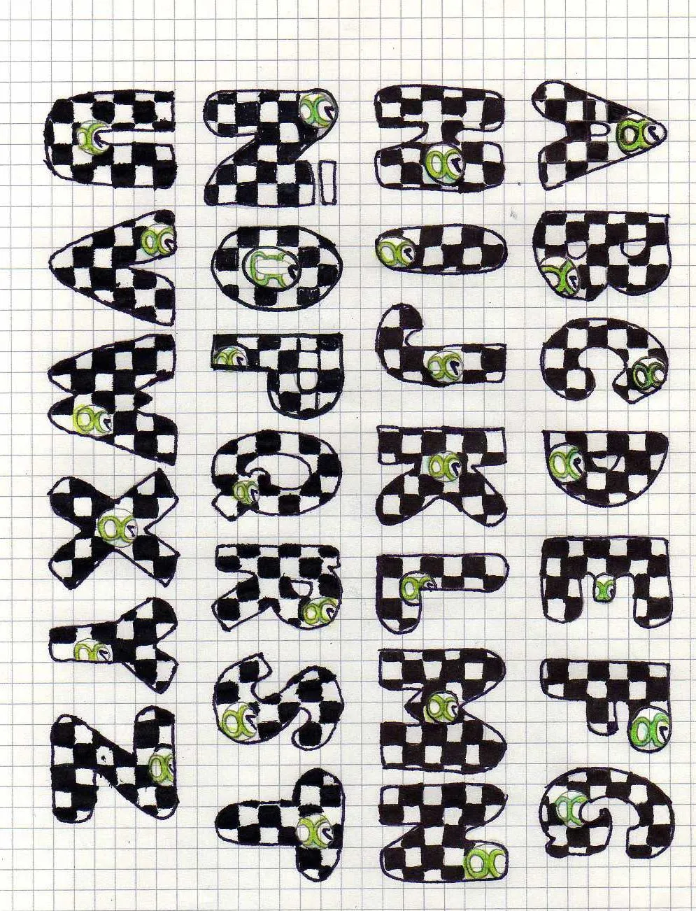 Abecedario de letras capitales - Imagui