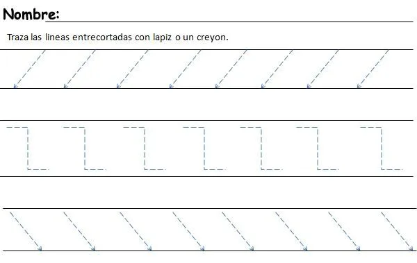 Trazos de preescolar - Imagui