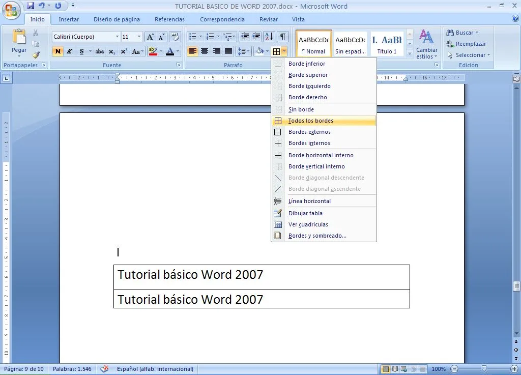 Nuevos bordes para word 2007 - Imagui