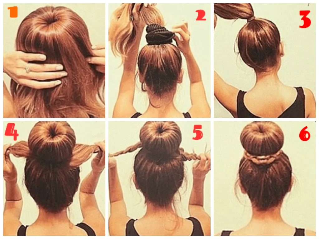 Tutoriales moños para cabello - Imagui