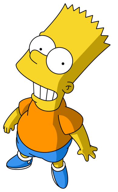 La cara de bart simpson - Imagui