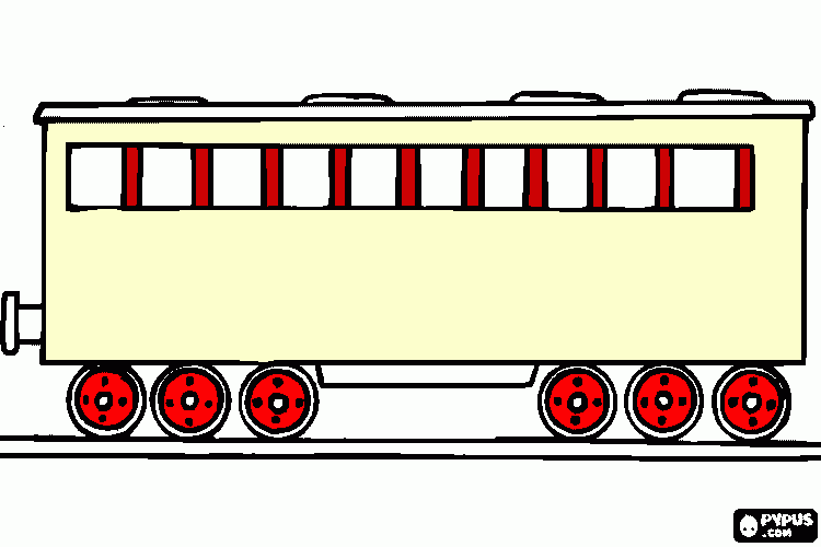 Bagon de tren para colorear - Imagui