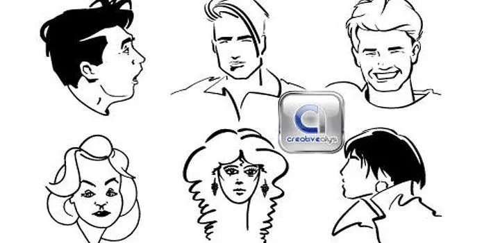 Vectores de rostros - Imagui