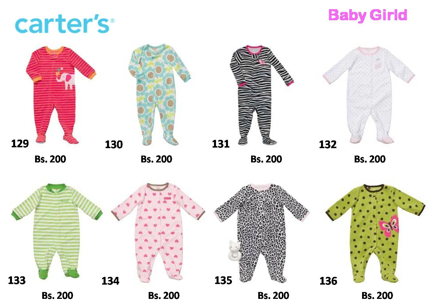 Carters catalogo - Imagui