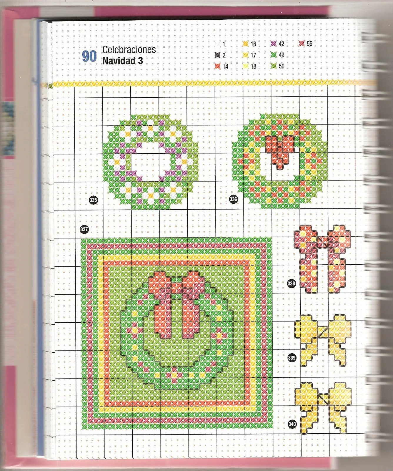Manualidades de punto de cruz para Navidad - Imagui
