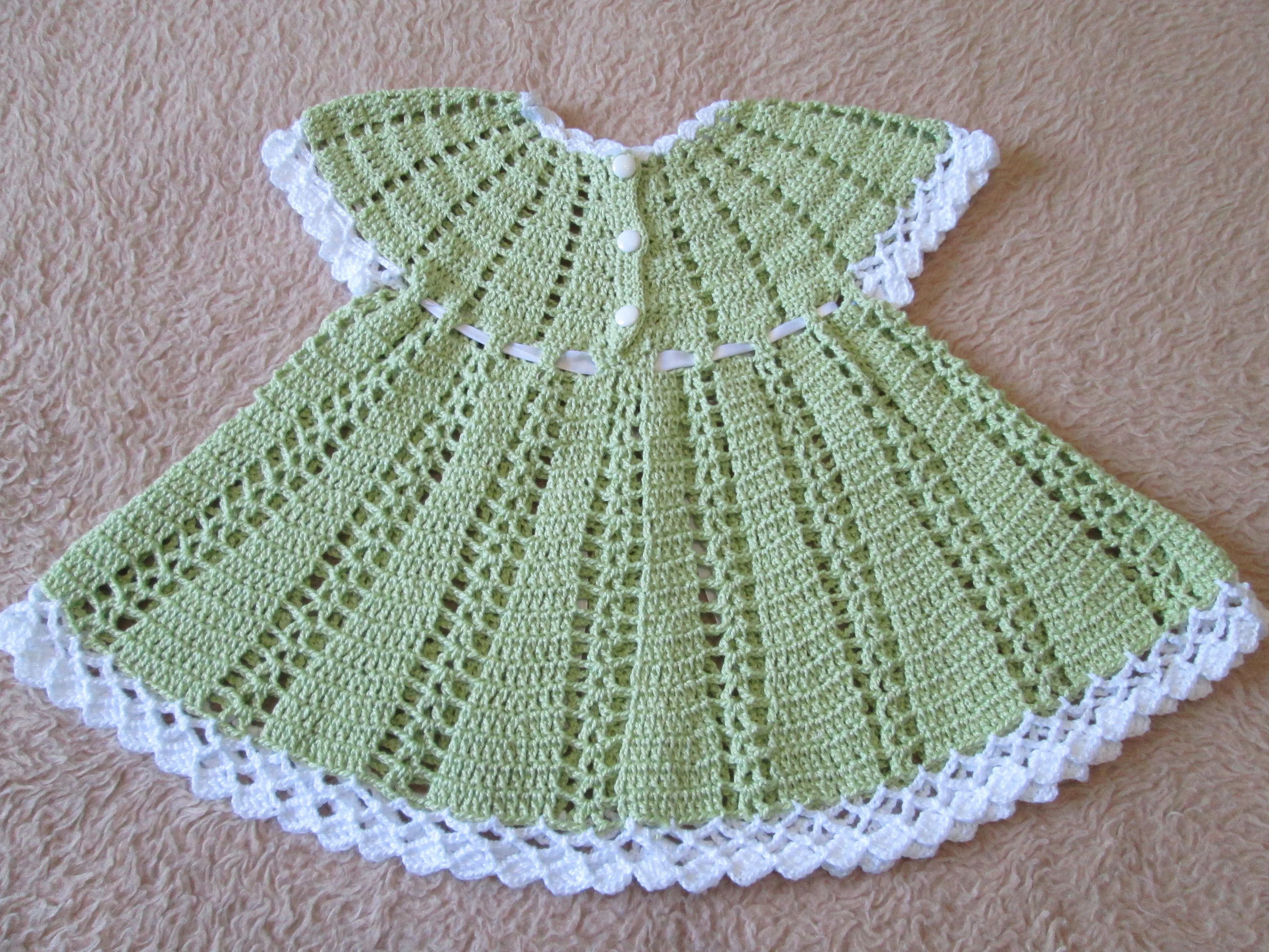 Croche vestido de bebé - Imagui