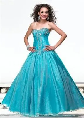 Vestidos de 15 años color azul turquesa con plateado - 12 fotos e imágenes gratis - Imagui