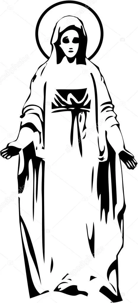 Virgen maria imagen vectorial - Imagui