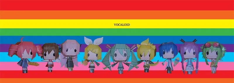 Vocaloid papercraft - Imagui