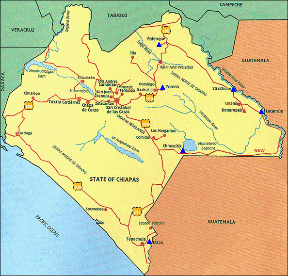 Mapa de chiapas - Imagui